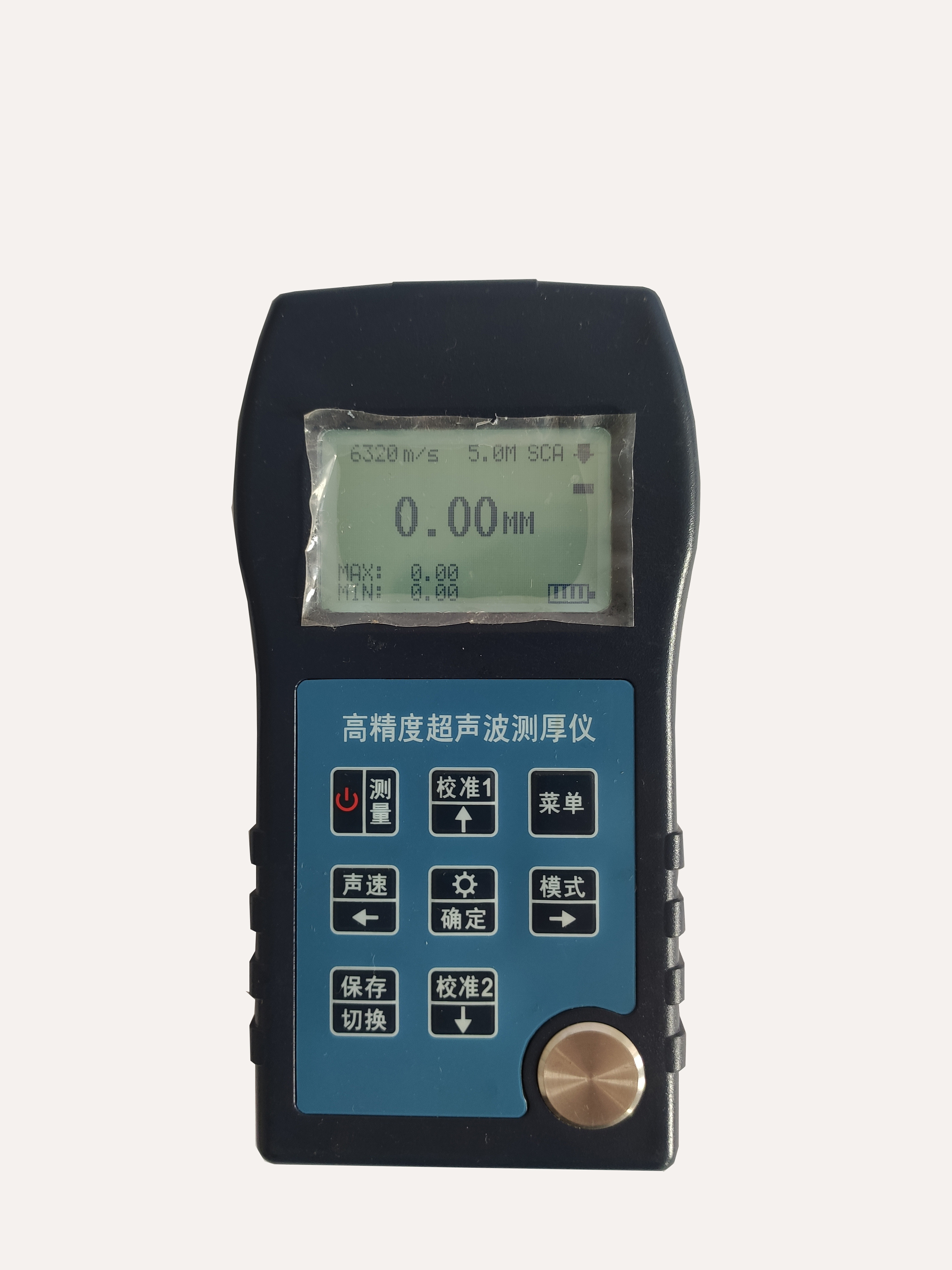 Ultrasonic Steel Thickness Gauge 0.1mm Resolution 2.0mm-300mm Data ...